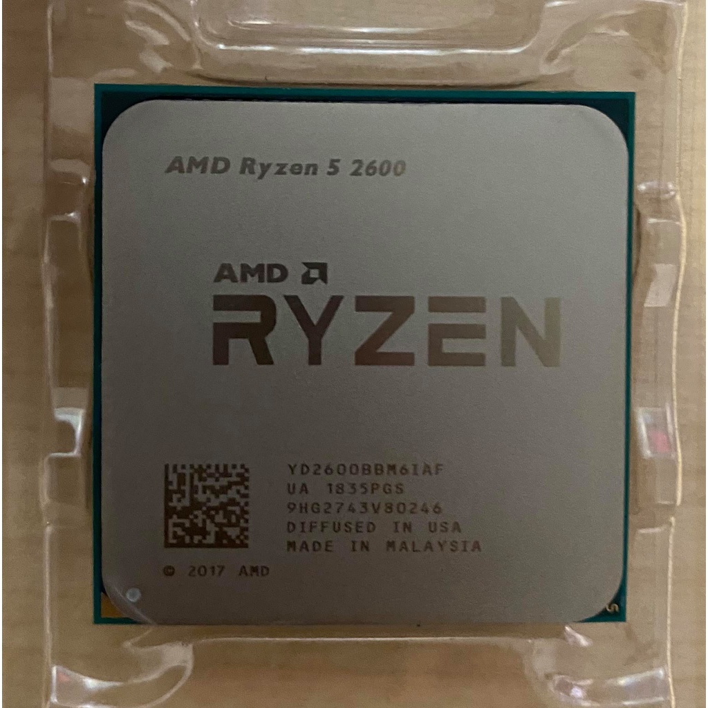 CPU (ซีพียู) AMD RYZEN AM4 RYZEN5 2600 3.4GHz มีกล่อง พร้อมซิ้ง สภาพดี ...