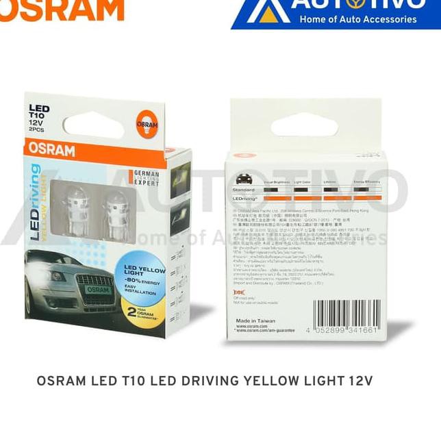 Osram หลอดไฟ T10 Led สีเหลือง 12 โวลต์หลากสี - 97wwa6xtg6 - ThaiPick