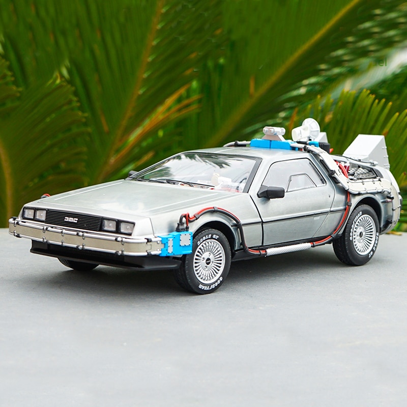 118 Scale Back To The Future art 1 2 3 Time Machine DeLorean DMC12 ...