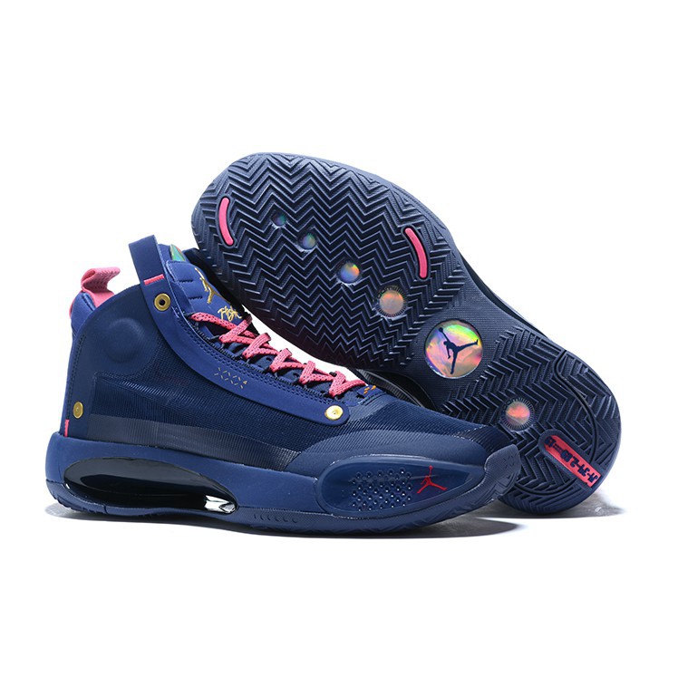 air jordan 34 xxiv aj 34 joe 34 รองเท้าผ้าใบลําลองสําหรับผู้ชายสีฟ้าชมพู - bangbangda.th - ThaiPick