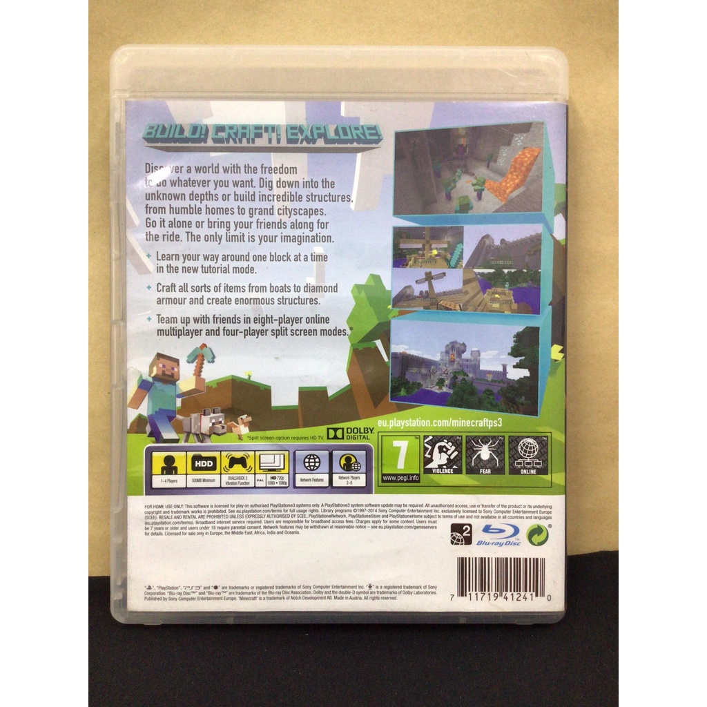 แผ่นแท้ [PS3] [English] Minecraft - PlayStation 3 Edition (Zone 2 EU ...