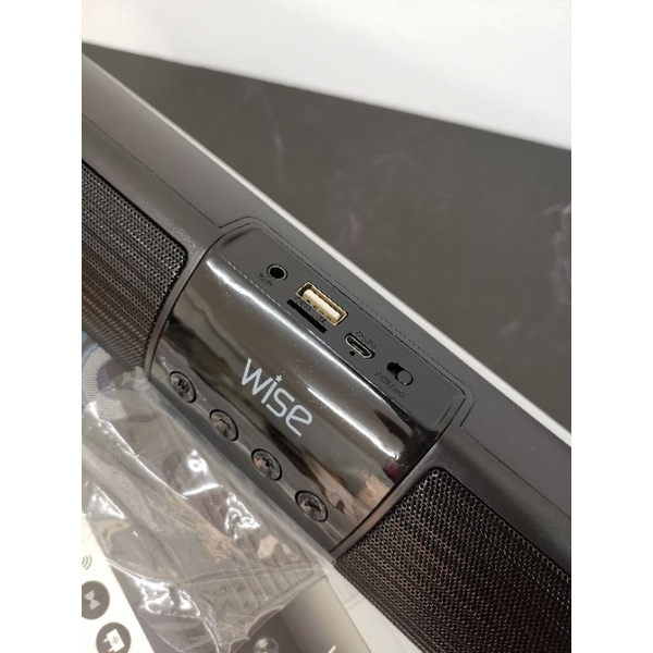 ลำโพง บลูทูธ ซาวบาร์ รุ่น 303 Wise speaker with LED ลำโพงพกพา soundbar มีไฟ LED สามารถเชื่อมกับ ...