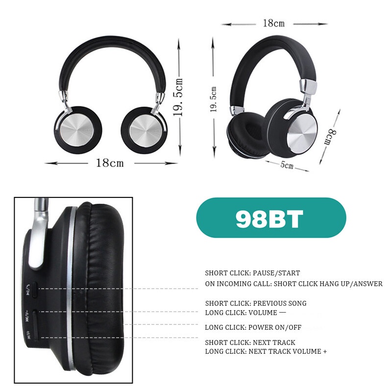 ผู้ขายในท้องถิ่นJBL 98BT Gaming Headset ไมโครโฟนในตัว Noise Cancelling Headphones หูฟัง บลูทูธ ...