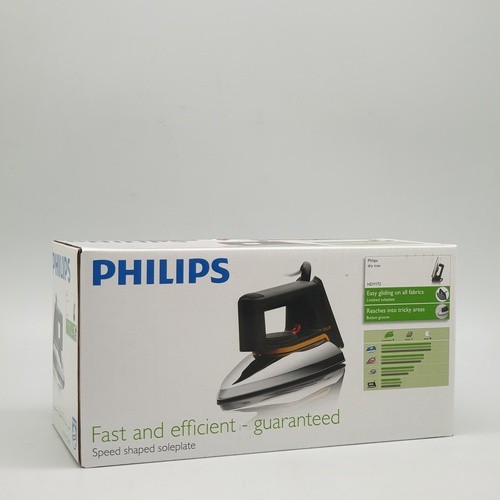 Philips ฟิลลิปส์ เตารีดแห้ง รุ่น HD1172 สีดำ กำลังไฟ 1000 วัตต์ เตารีด ...