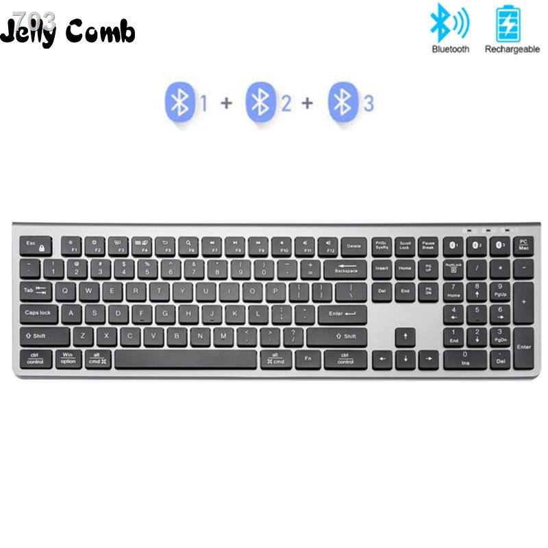 Jelly Comb Bluetooth Wireless Keyboard for iPad Tablet Laptop 108 Keys ...
