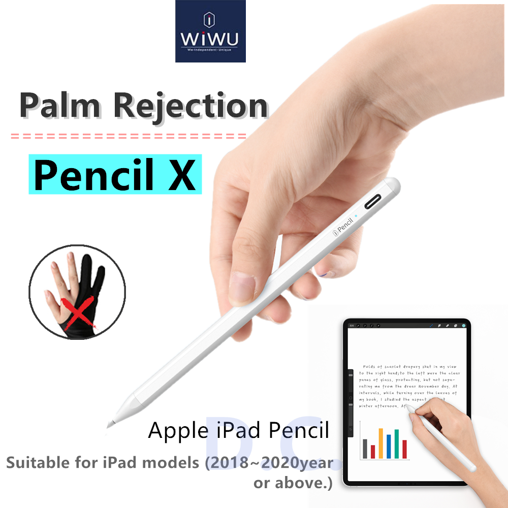 (wiwu) ปากกาสไตลัส Palm Rejection Apple iPad Stylus Pencil X High ...