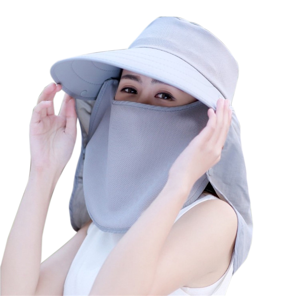 Women Anti-UV Face Cover Neck Protection Outdoor Removable Sunshade ...