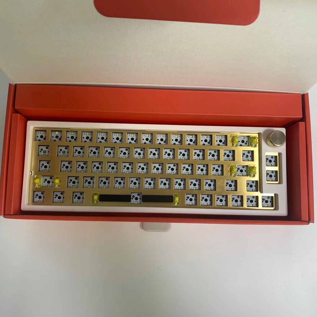 Mathew Tech MK66 Pro mechanical keyboard Kit hot-swappable 3-mode lubed ...