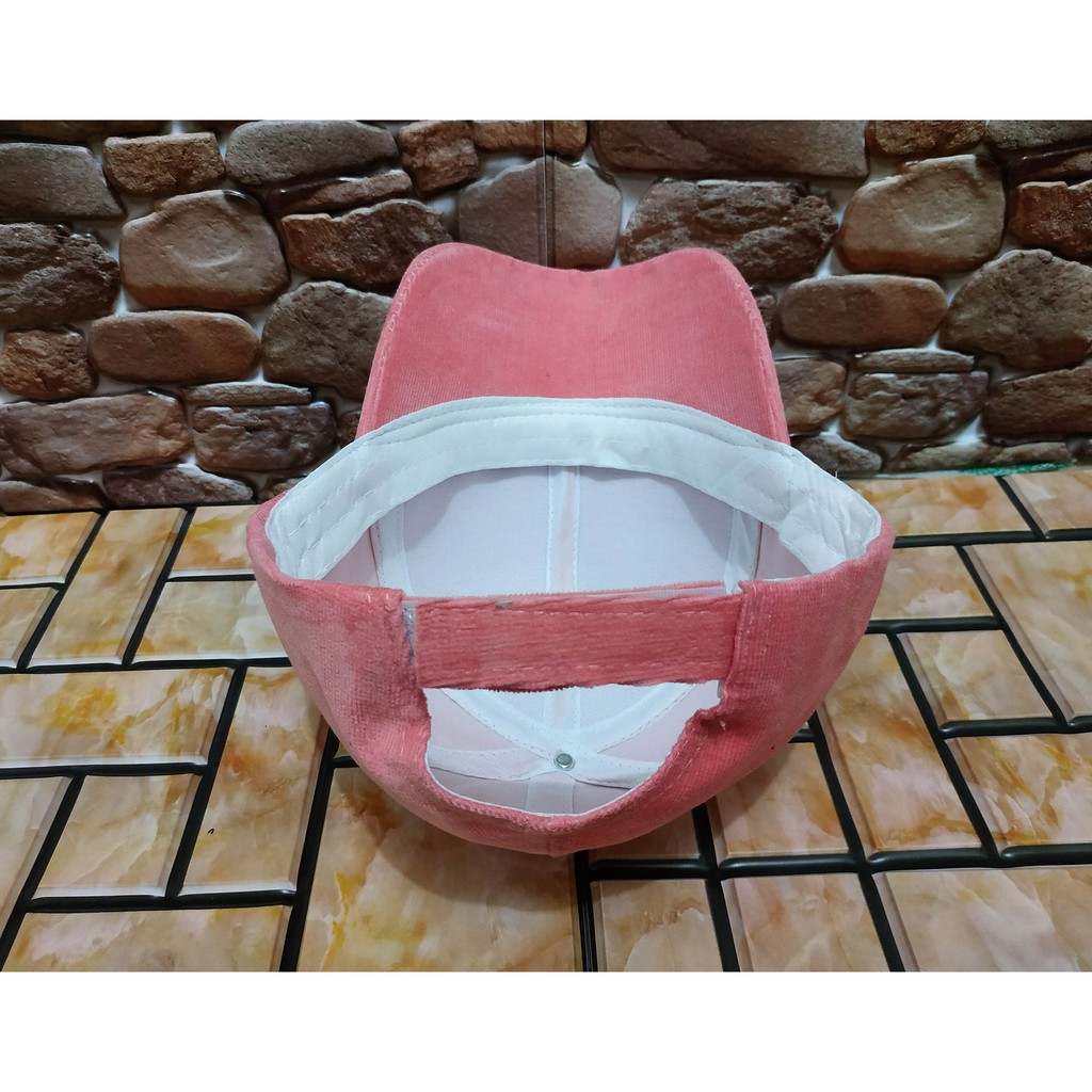 หมวกกํามะหยี่สีชมพูนําเข้าพรีเมี่ยมสําหรับเด็กผู้หญิง - be_hat.th - ThaiPick