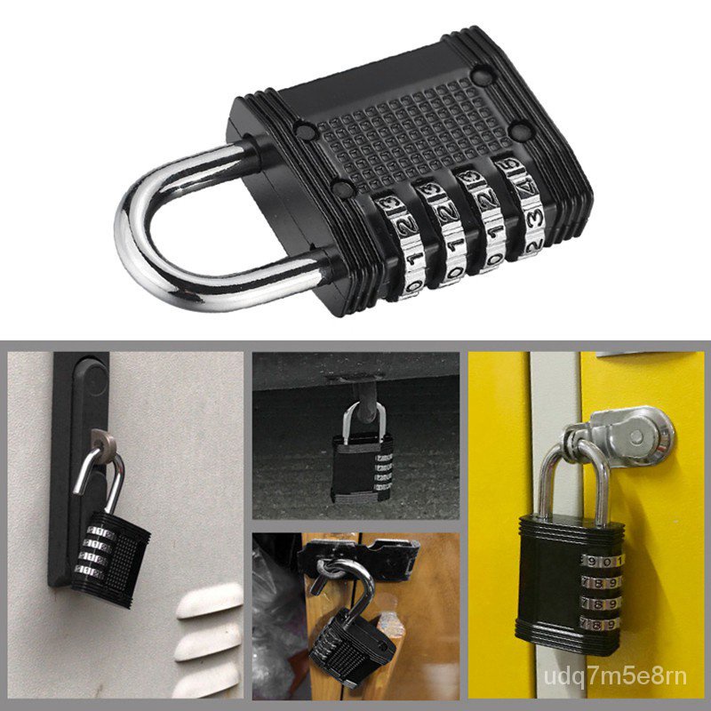 Strong Hardened PinCode Number Padlock (4 Digit physical Dial Code to ...