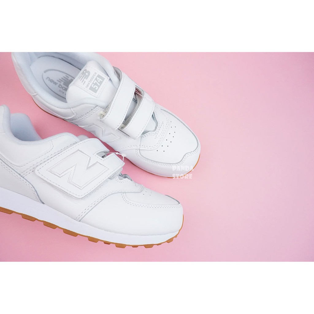 NEW BALANCE ใหม่ BALANCE 574 NB Velcro Felt KV574G8Y รองเท้าหนัง พื้น ...