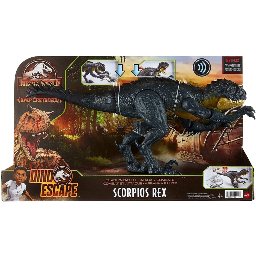MTS ToysMattel Jurassic World Camp Cretaceous HBT41 Roar Attack ...
