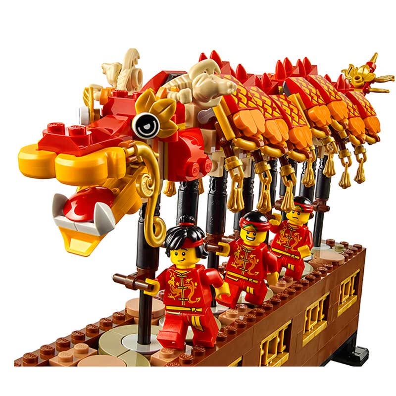 เลโก้lego สไตล์จีน ใน ของขวัญวันหยุดเทศกาลฤดูใบไม้ผลิ ต่อสู้แทรกบล็อก ...