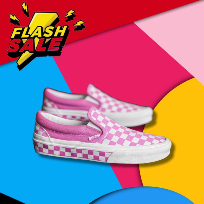 Vans Slip On Nextor Checkerboard รองเท้าผ้าใบลําลอง สีชมพู - clawstore ...