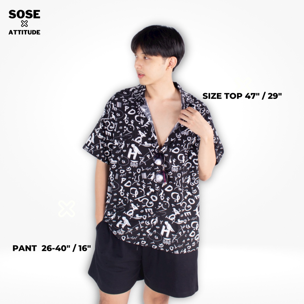 SOSE - SOSE X ATTITUDE ชุด SET เสื้อกางเกง UNISEX - soseth - ThaiPick