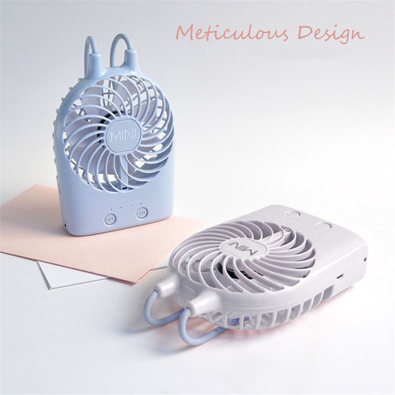 DTVANE Creative Small Fan Silicone Rope Sling Portable Mini Charging ...