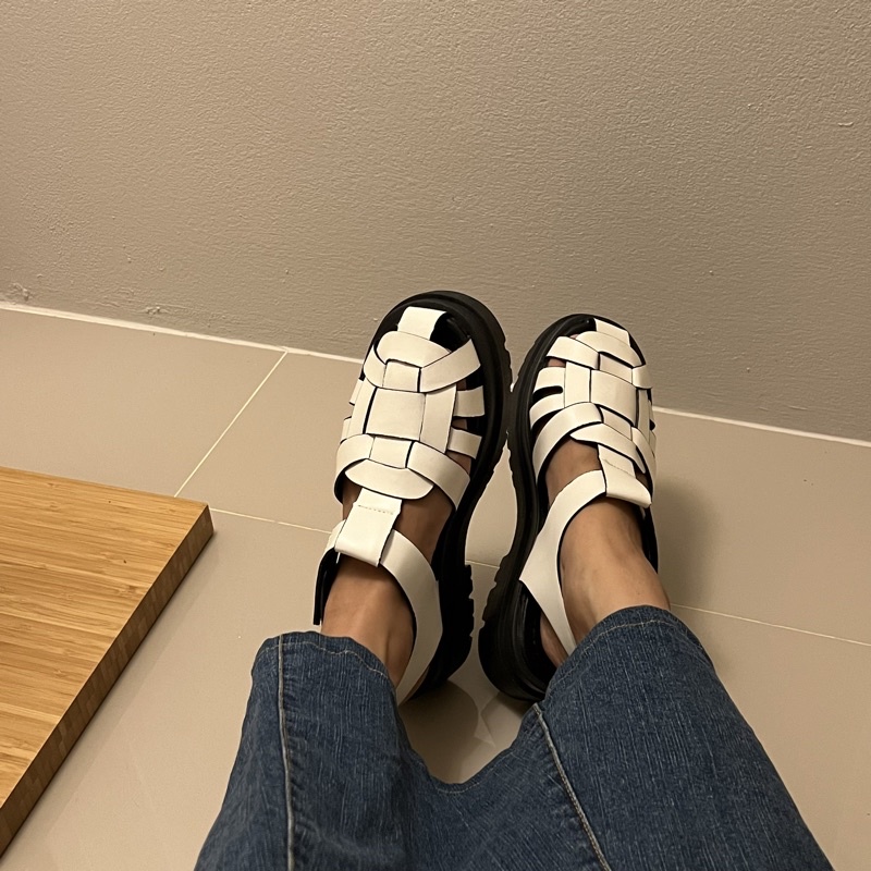 ลดเหลือ 484.- ???????????????? 1015TA4J2 charlie shoes รองเท้าหนังสาน ...