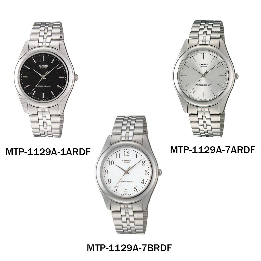 ใส่โค้ดลดเพิ่ม ของแท้ นาฬิกาข้อมือ Casio ผู้ชาย รุ่น MTP-1129A ...
