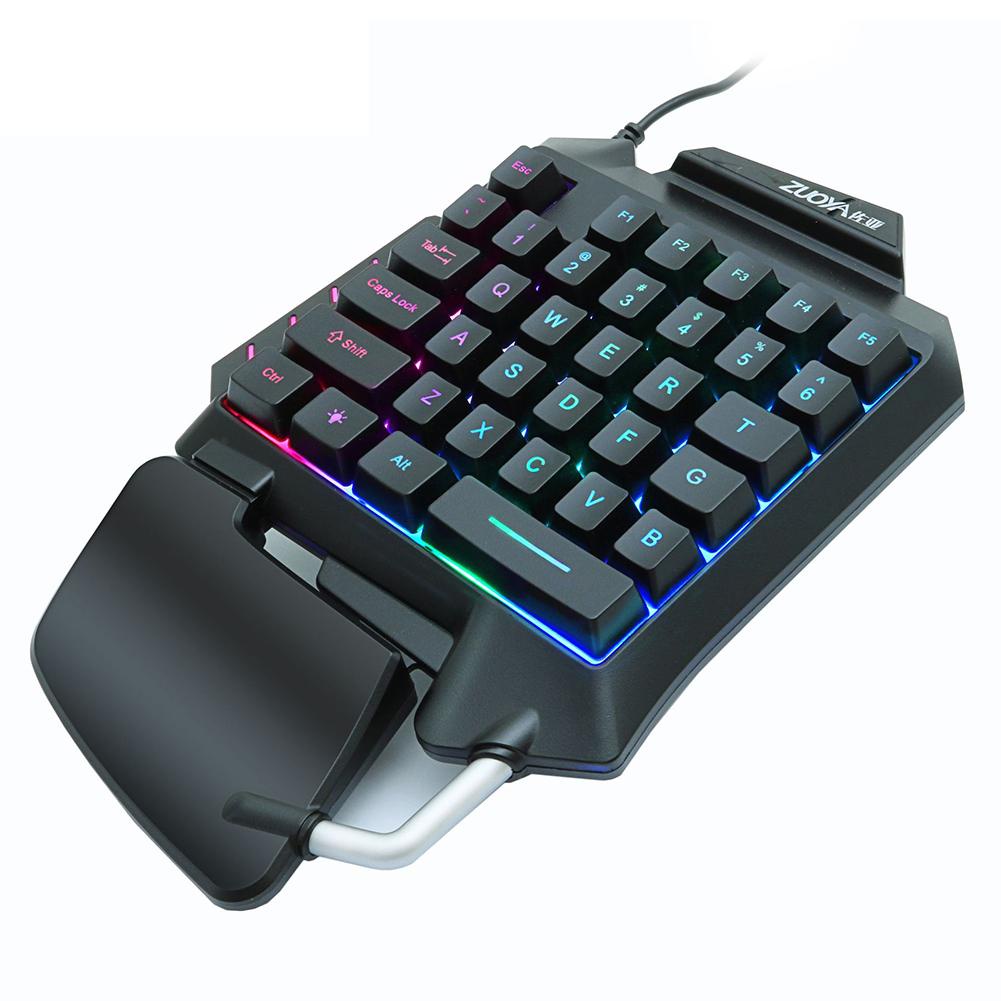 chronic☺G30 Wired Gaming Keypad LED Backlight 35 Keys One-handed ...