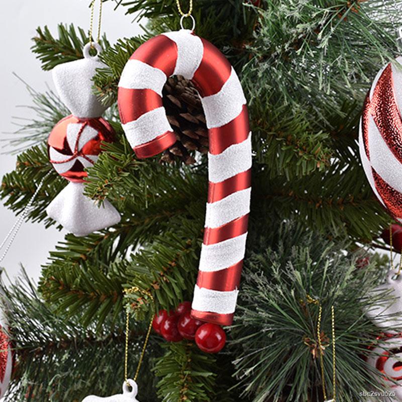 ☸Red And White Candy Lollipops Combination Christmas Tree Decoration ...