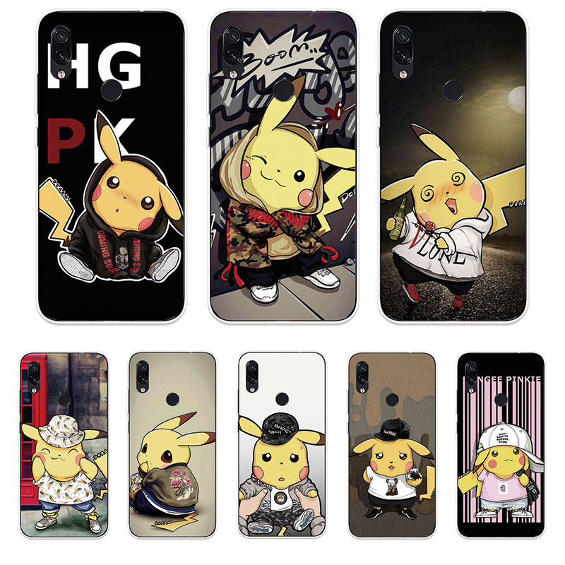 Xiaomi Redmi 7 7A Note 7 Pro Soft TPU Silicone Phone Case Cover ปิกาจู ...