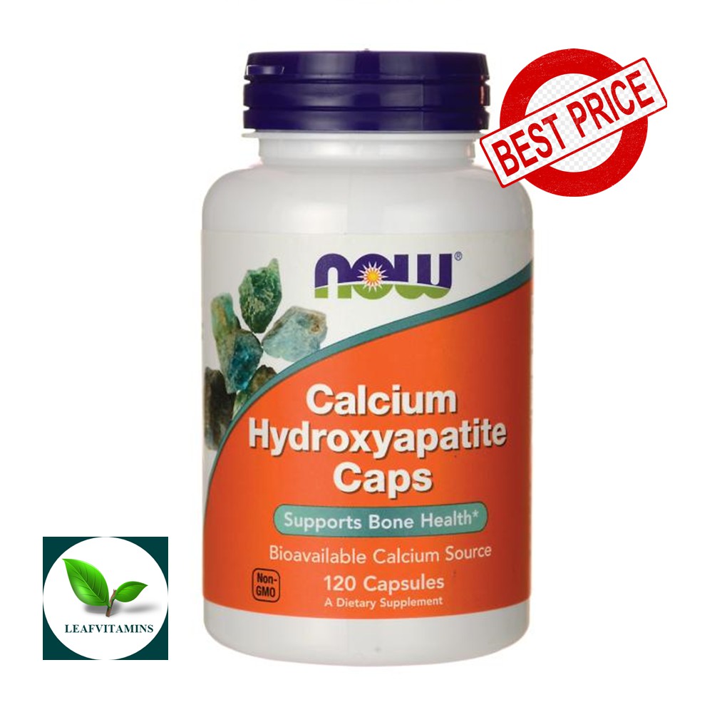 NOW Foods Calcium Hydroxyapatite 120 Caps - leafvitamins - ThaiPick