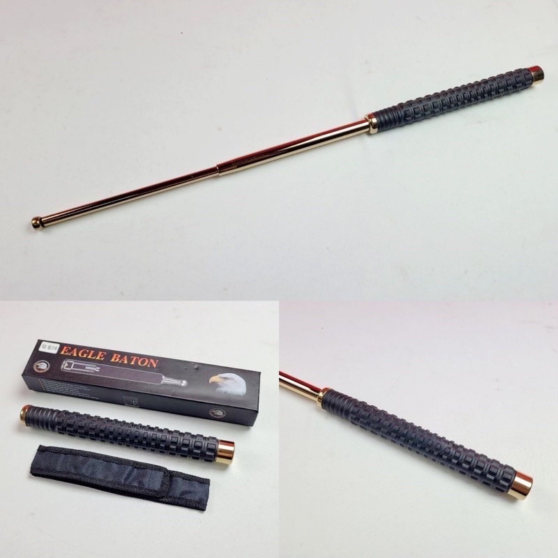 Eagle Baton มาพร้อมซองพก ด้ามหุ้มยาง ขนาดเมื่อสะบัดออกยาว 25 นิ้ว ขนาด ...