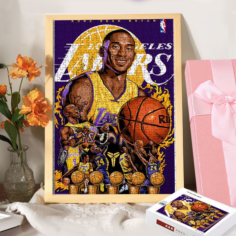 > จิ๊กซอว์ Kobe Black Mamba NbA 300/500/1000 ชิ้นของเล่นบีบอัดสำหรับ ...