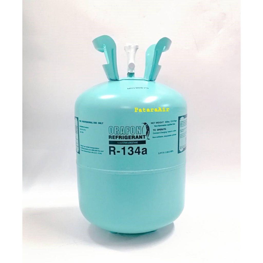 น้ำยาแอร์ R134a ขนาดบรรจุ 13.6 kg แท้ Orafon สารทำความเย็น แอร์รถยนต์ R-134a 13.6 กก. (30 ปอนด์ ...