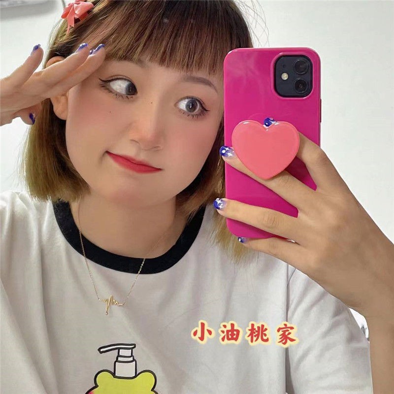 เคสโทรศัพท (พร้อมส่ง) เศสโทรศัพท์ ins pink peach love OPPOA93 เคสมือถือ ...