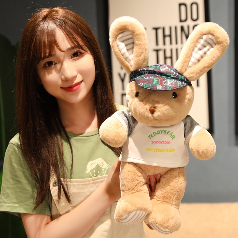 Cute Rabbit Plush Toy Small Childrens Cushion Cloth Doll Sleeping ...