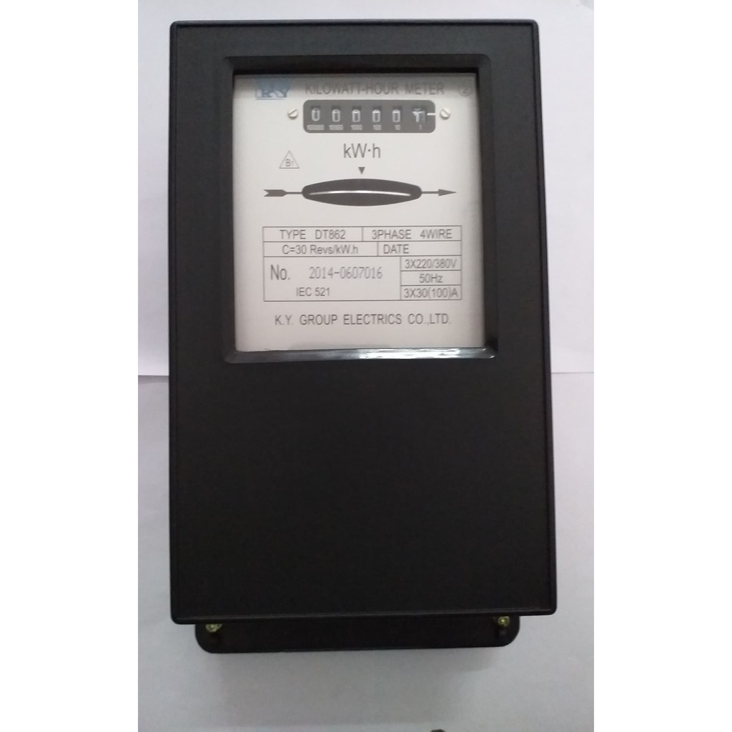 มิเตอร์ 3 เฟส 4สาย(KILOWATT-HOUR METER DT862 30(100) A | Shopee Thailand