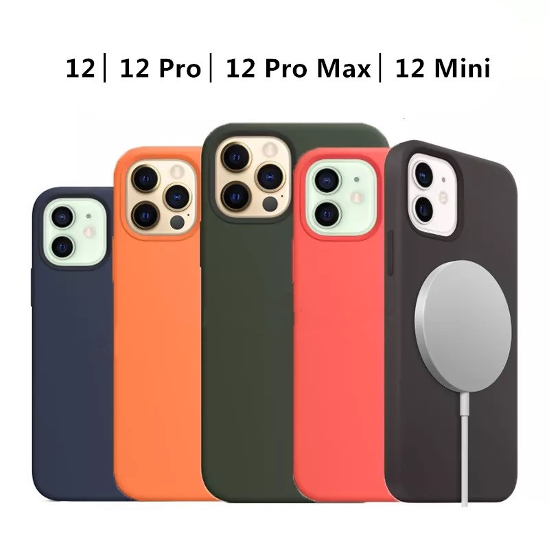 เคสแม่เหล็ก ใช้สำหรับ iPhone 12 Pro Max 12 Mini Wireless charger Case ...
