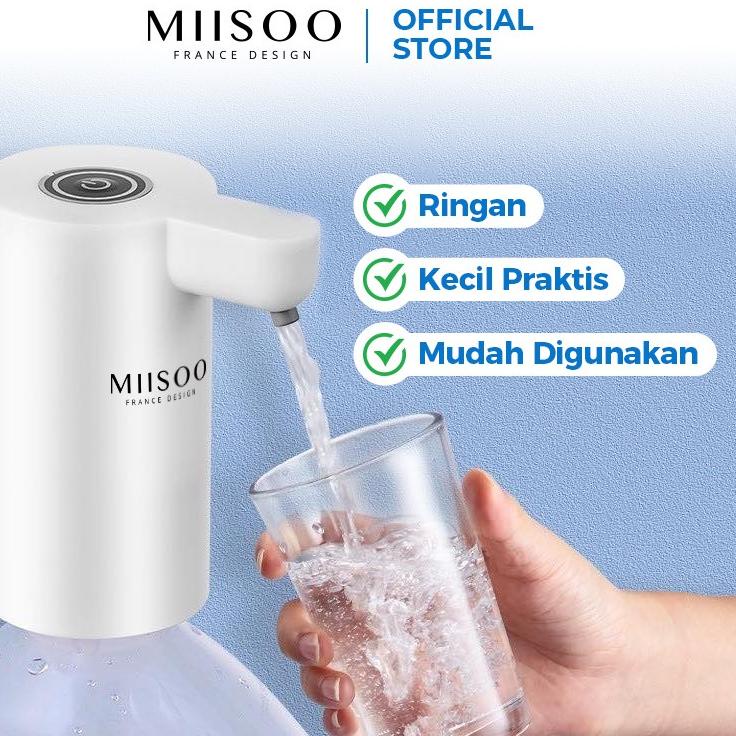 พร้อมส่ง MIISOO เครื่องปั๊มน้ําไฟฟ้า แกลลอน แบบพกพา ปั๊มน้ําไฟฟ้า พรีเ ...