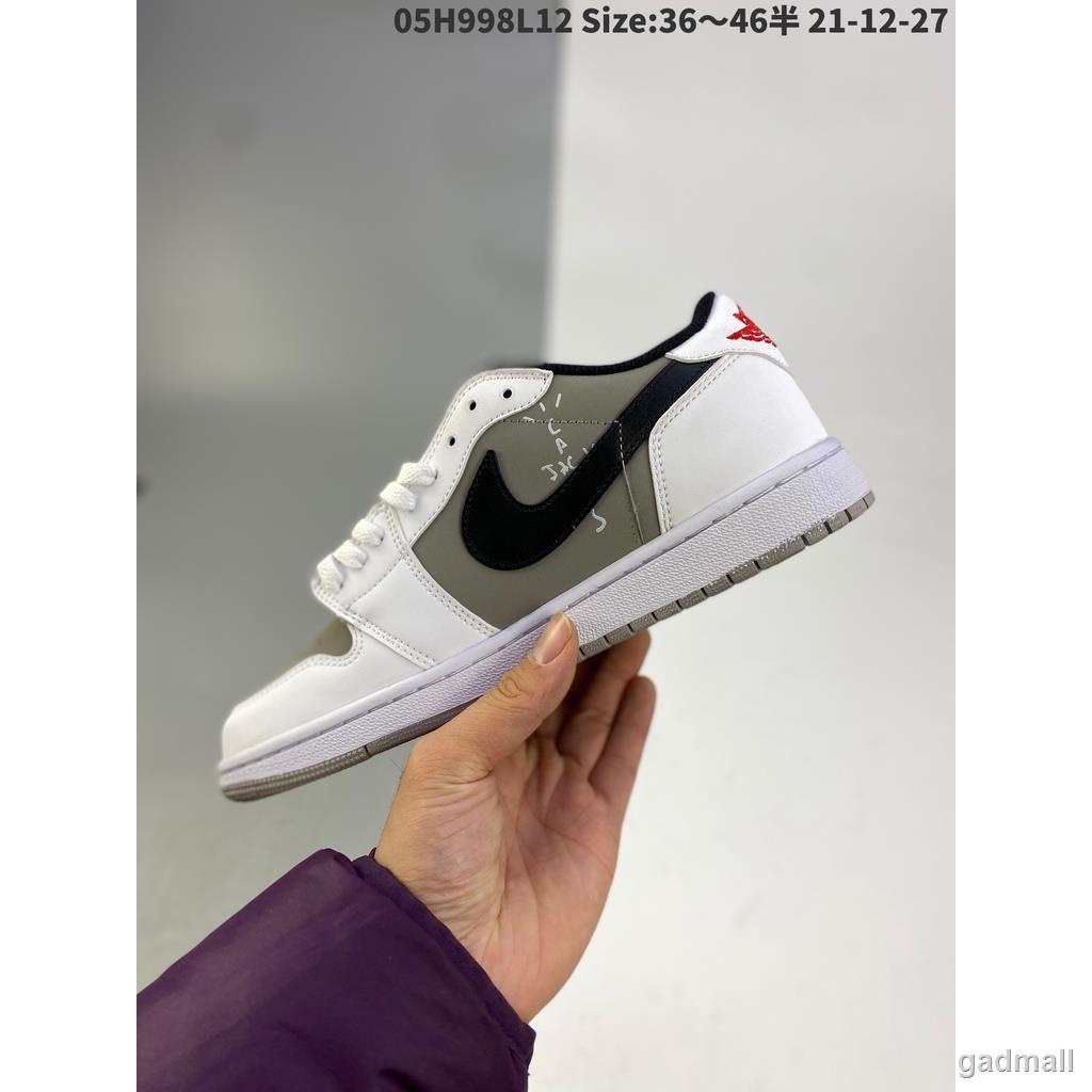 พรีเมียม Travis Scott X Fragment X Nike Air Jordan 1 AJ1 รองเท้าผ้าใบ Low Casual Low Top ...