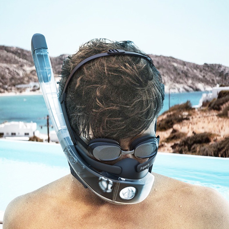 อุปกรณ์ว่ายน้ำNew Innovative Design Silicone Snorkeling Mask Slit ...