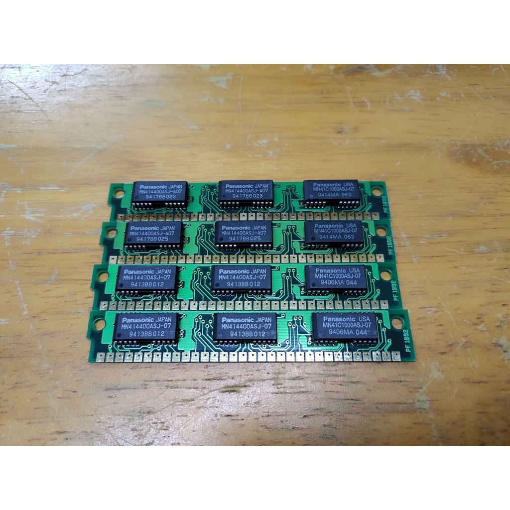 แรม 4MB 4X1 MB SIMM RAM MEMORY 30 PIN For 286 386 486 Motherboard ...