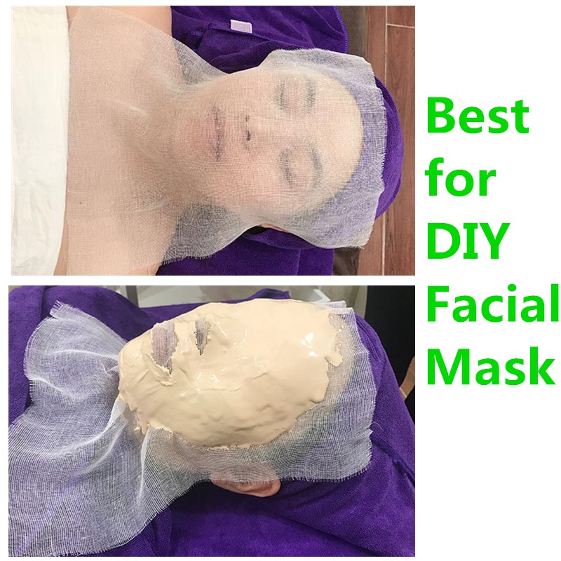 100PCS Disposable Gauze Pre Cut Facial Masks Skincare Treatment High ...