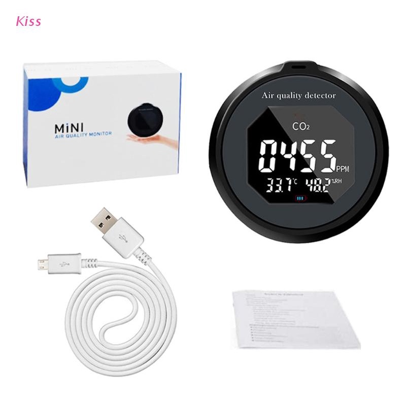 kiss Home Air Quality Monitor CO2 & Temp Humidity Detector Accurate ...