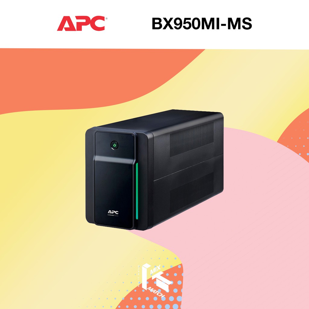 UPS APC BX950MI-MS 950VA/480 Watt (BX950MI-MS) | Shopee Thailand