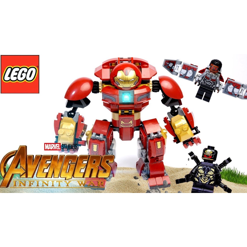 2018 genuine LEGO LEGO 76104 superhero series Iron Man anti-Hulk armor ...