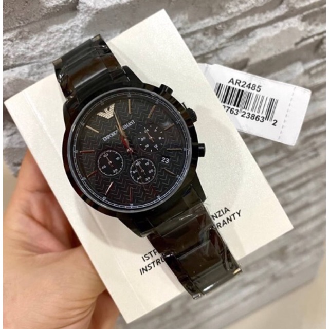 AR2485 ขนาดหน้าปัด 43 mm. Men's Dress Black Watch ราคาพิเศษสุด ๆ ...