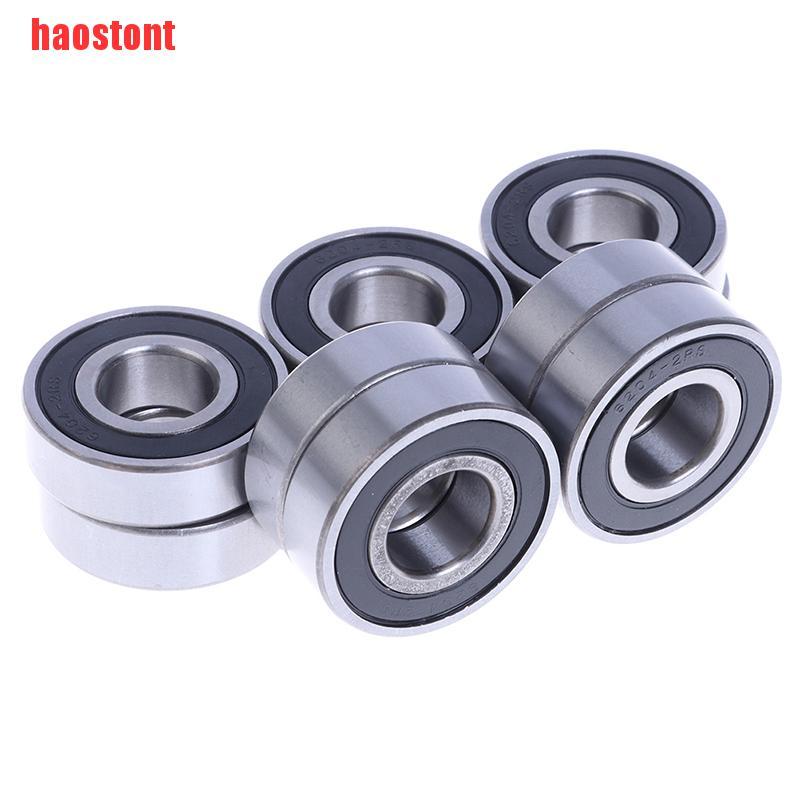 [haostont]10Pcs 6204 2RS Ball Bearing Deep Groove Steel Sealed Ball ...