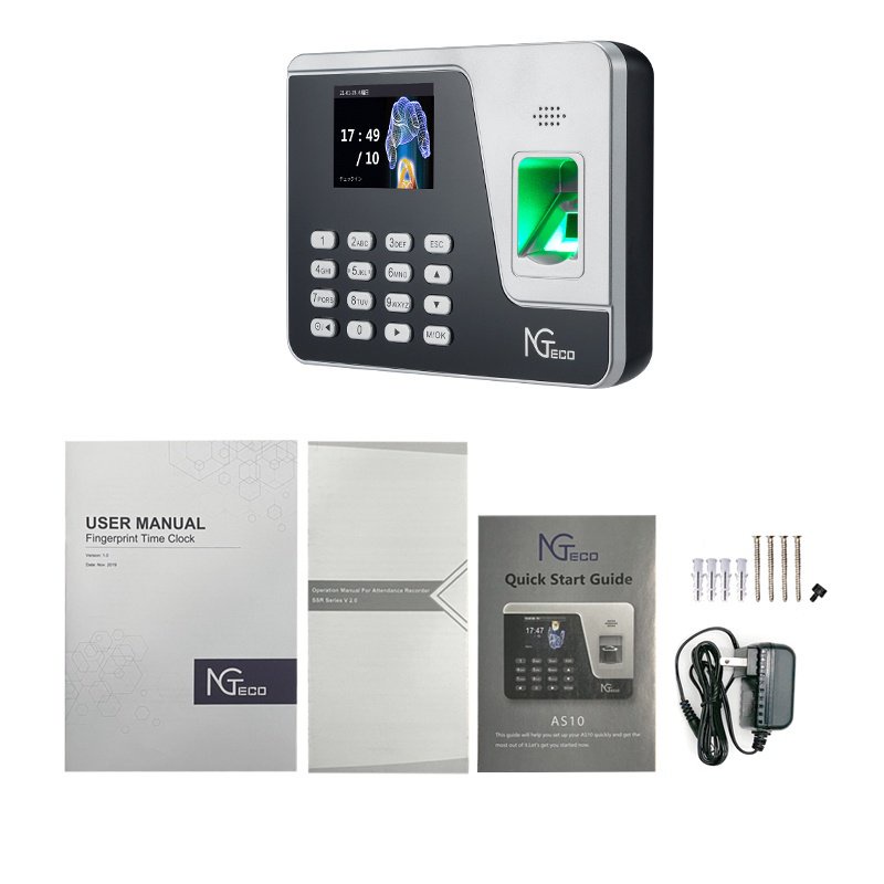 ZKTeco Fingerprint Attendance Machine Biometric Mesin Punch Card Machine Time Attendance Record ...