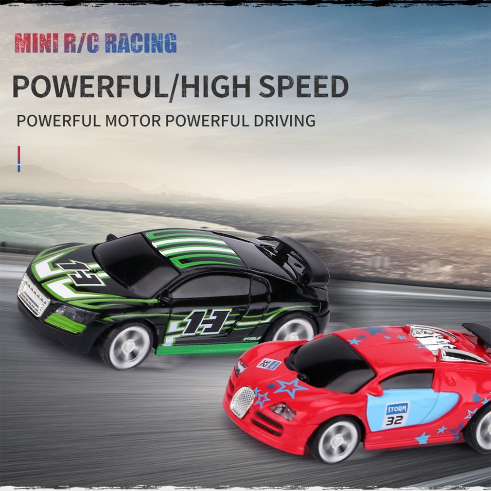รถควบคุมระยะไกล2.4G 1/58 Mini RC Remote Control Racing Car with Light 2 ...