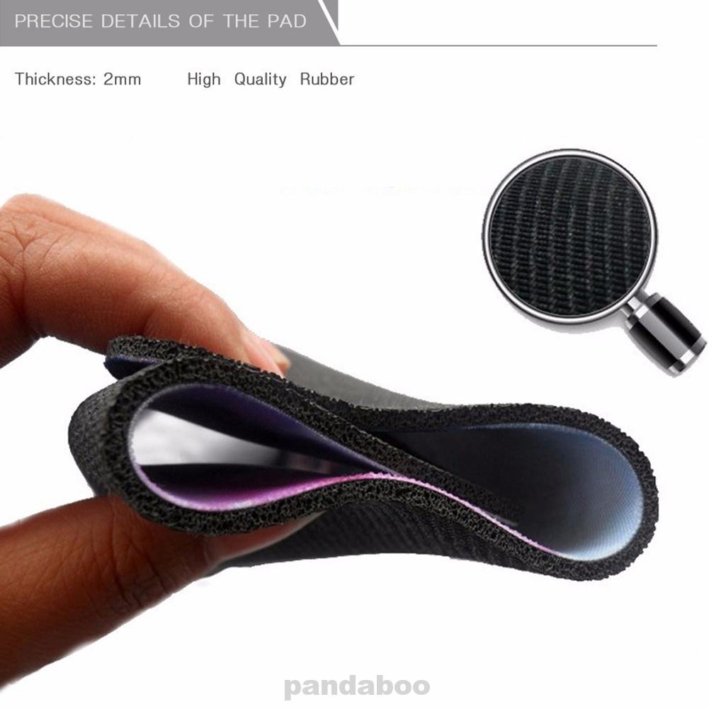 Mouse Pad Round Shape Rubber Base Desktop Durable Easy Clean Gaming Non ...