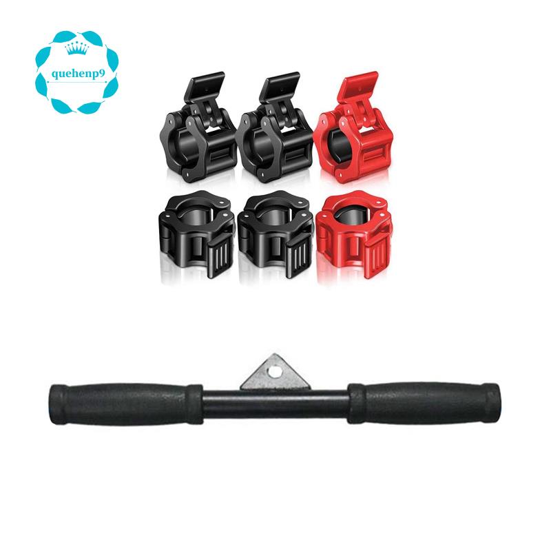 6 Pcs 1 Inch Quick Release Barbell Lock Clamp & 1 Pcs Training Pulling ...