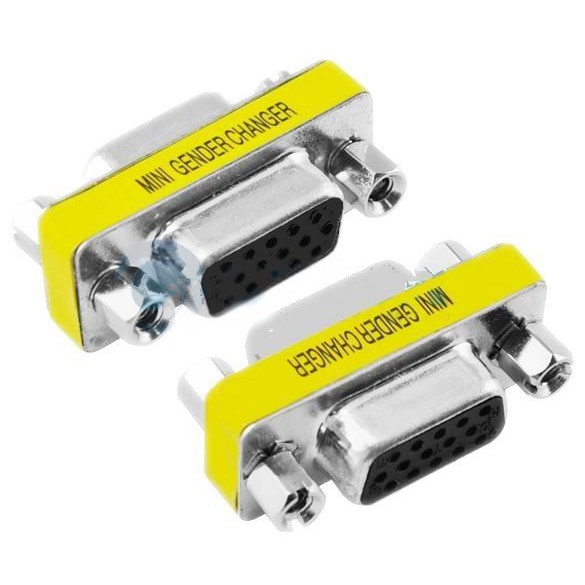 VGA HD15 Female to Female Mini Gender Changer Adapter (Intl ...