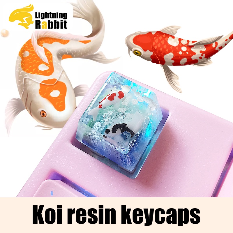【keycap】ปุ่มกดคีย์บอร์ด อีพ็อกซี่เรซิ่น OEM R4 ESC แฮนด์เมด Cherry MX ...