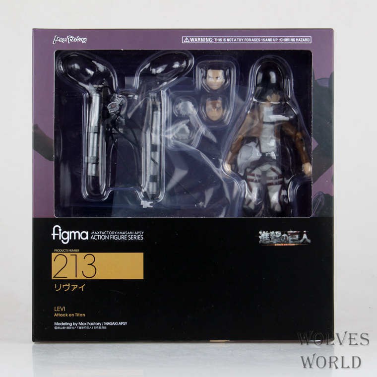 รูป:Attack on Titan Anime Figure Eren Mikasa Levi Ackerman Figma 213 VC ...